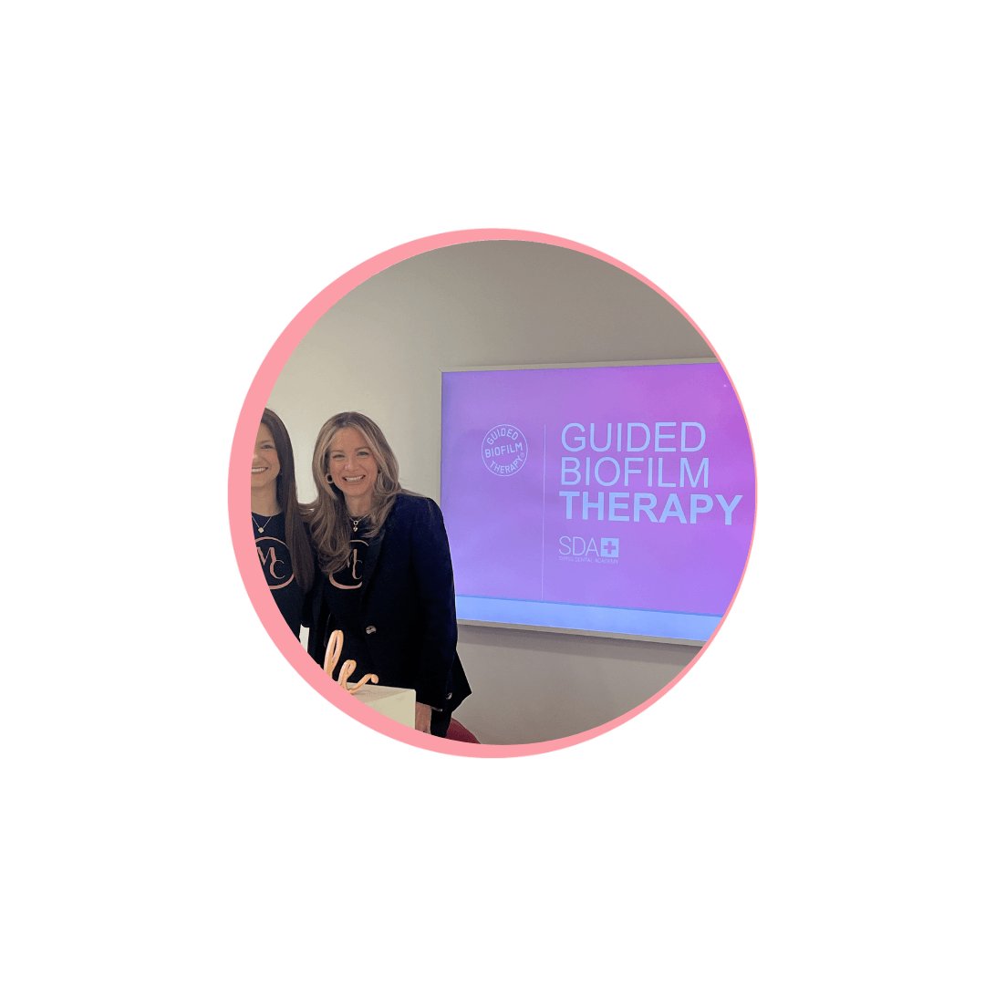 Pain free teeth cleaning with Guided Biofilm Therapy at no extra cost!